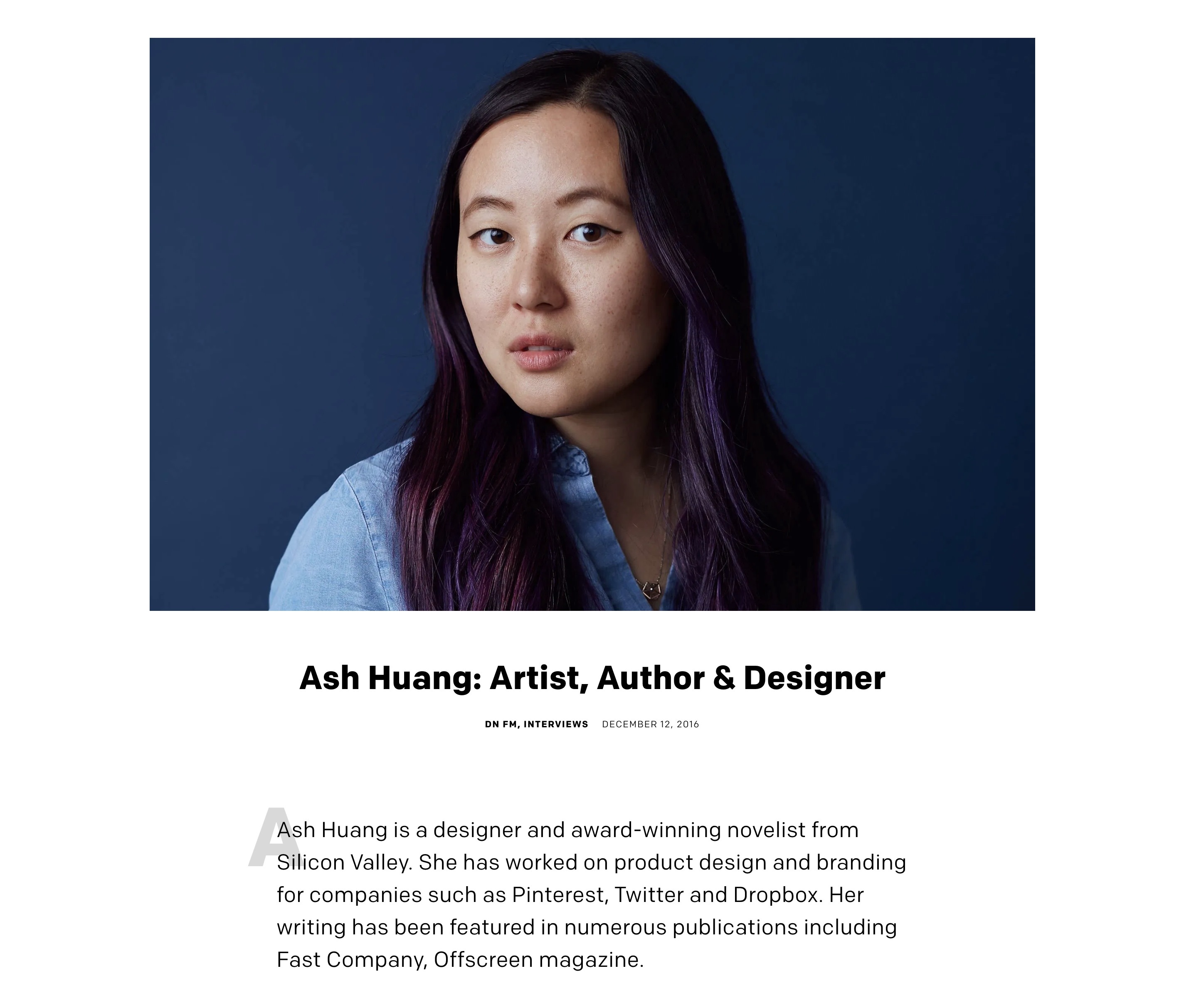 Ash Huang: Artist, Author & Designer | Sam Solomon